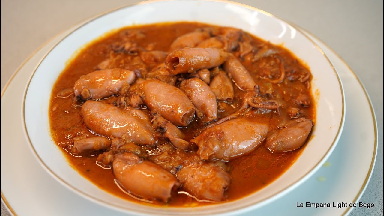 Receta de Chipirones en Salsa muy fáciles para mojar pan¡¡ - YouTube