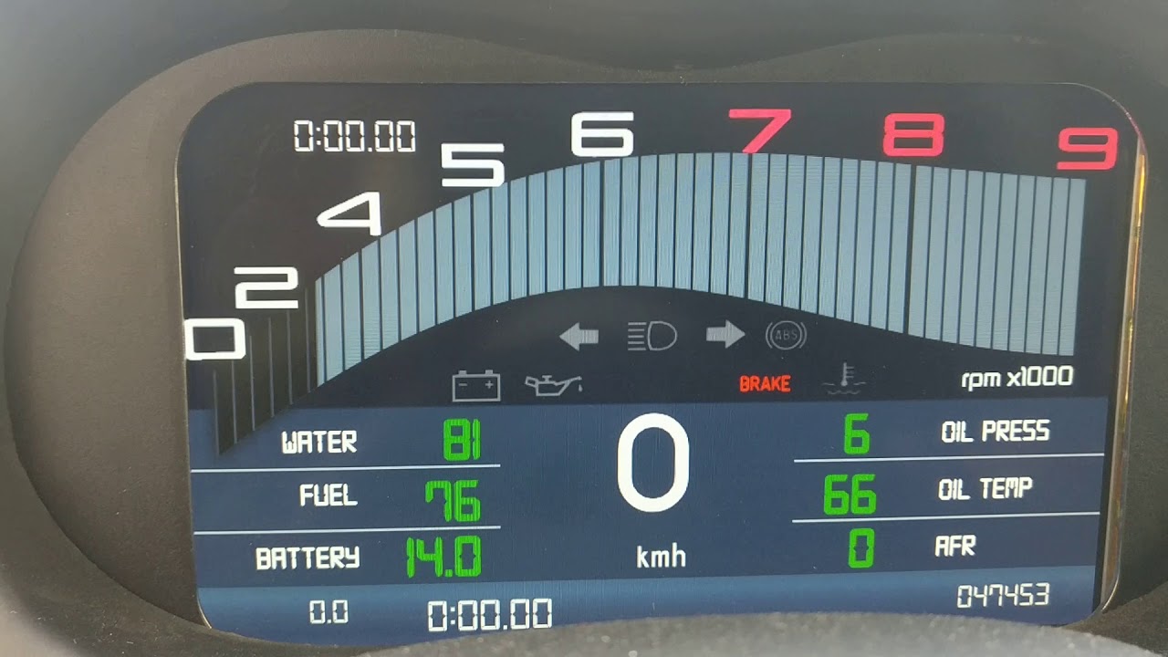 IC7 Dash on Exige - YouTube