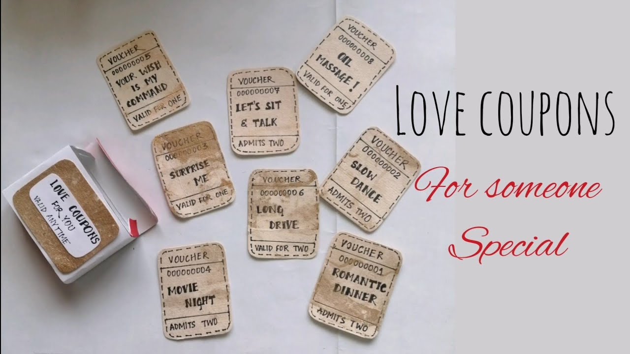 LOVE COUPONS | Anniversary |Valentine's Day Special | DIY| Simple ...