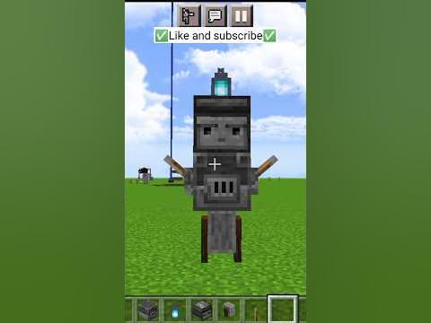 how to build robot in Minecraft #shorts - YouTube