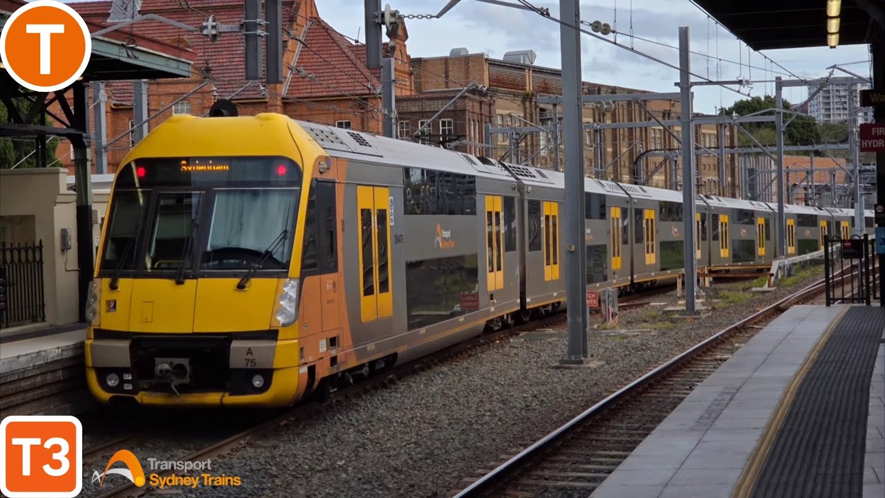 Sydney trains Waratah A set A75 train ride from Central-Wynyard - YouTube