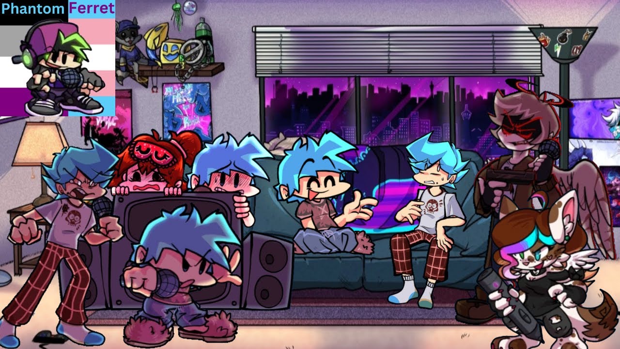 BF's Big Brother Can See GHOSTS and is Hunted by a Fallen Angel?! (FNF ...