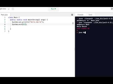 Java Programming Skills Using Replit: System.exit() - YouTube