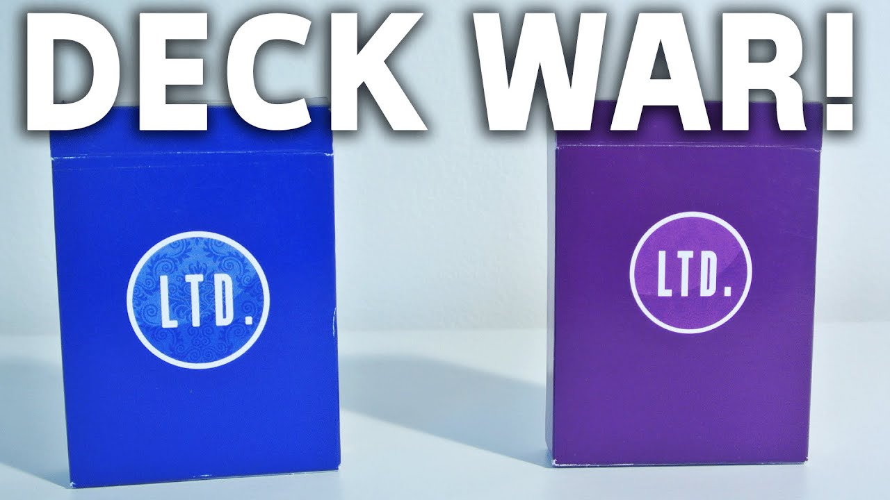 Deck War - Blue LTD VS Purple LTD Playing Cards [HD] - YouTube