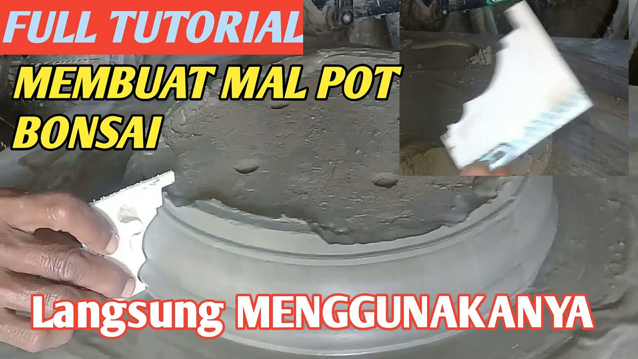 Trik Membuat mal pot bonsai dan cara menggunakanya - YouTube