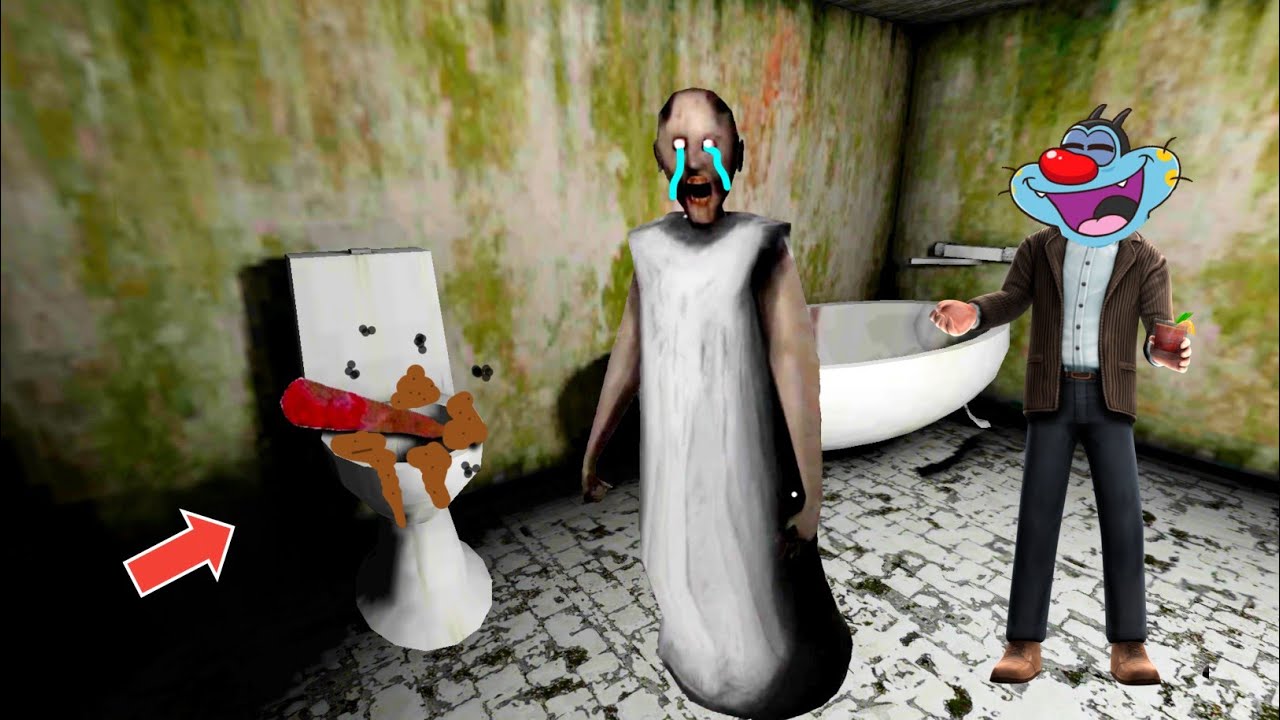 Granny Without Bat 😳 | Granny Batless Mod With Oggy and Jack - YouTube
