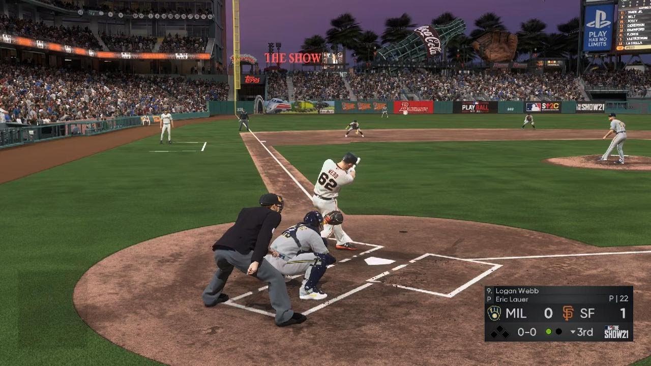 MLB The Show 21 - Logan Webb Launches Homer - YouTube