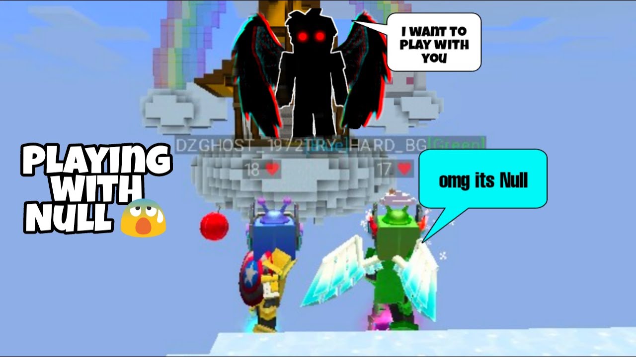 Playing with Null in Bedwars Blockman Go - YouTube