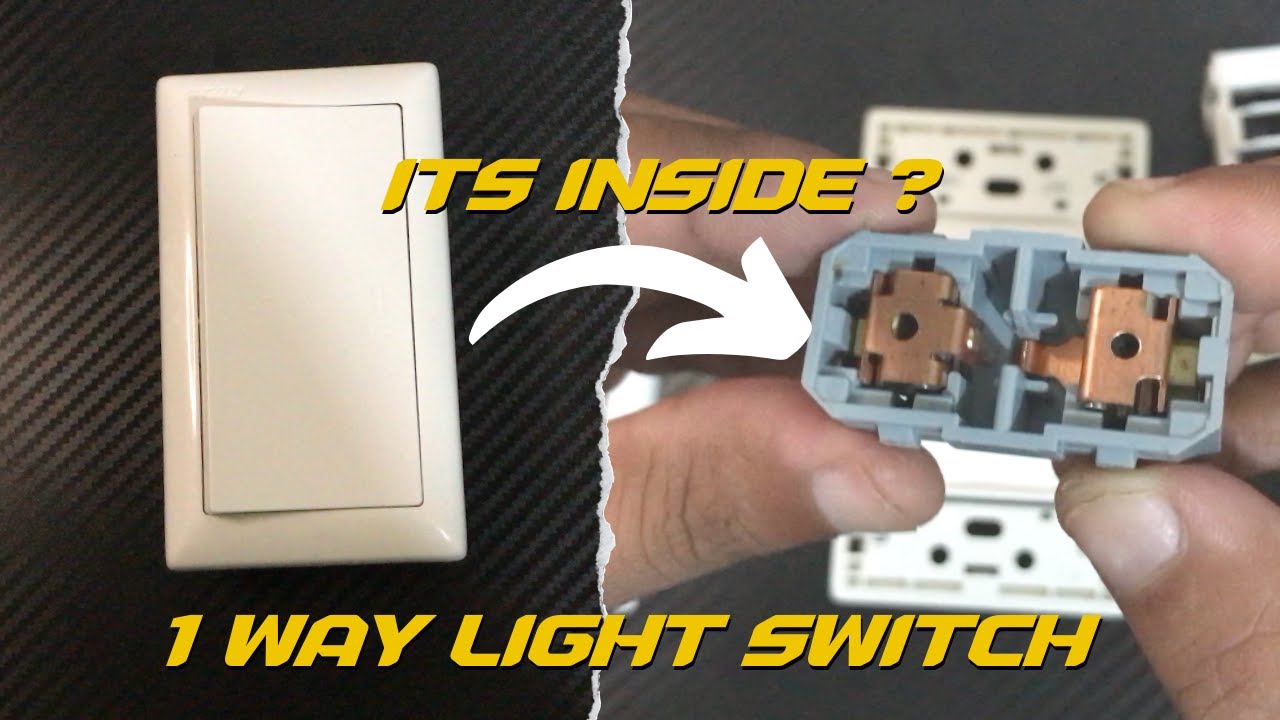 Anatomy of a 1 Way Light Switch - YouTube