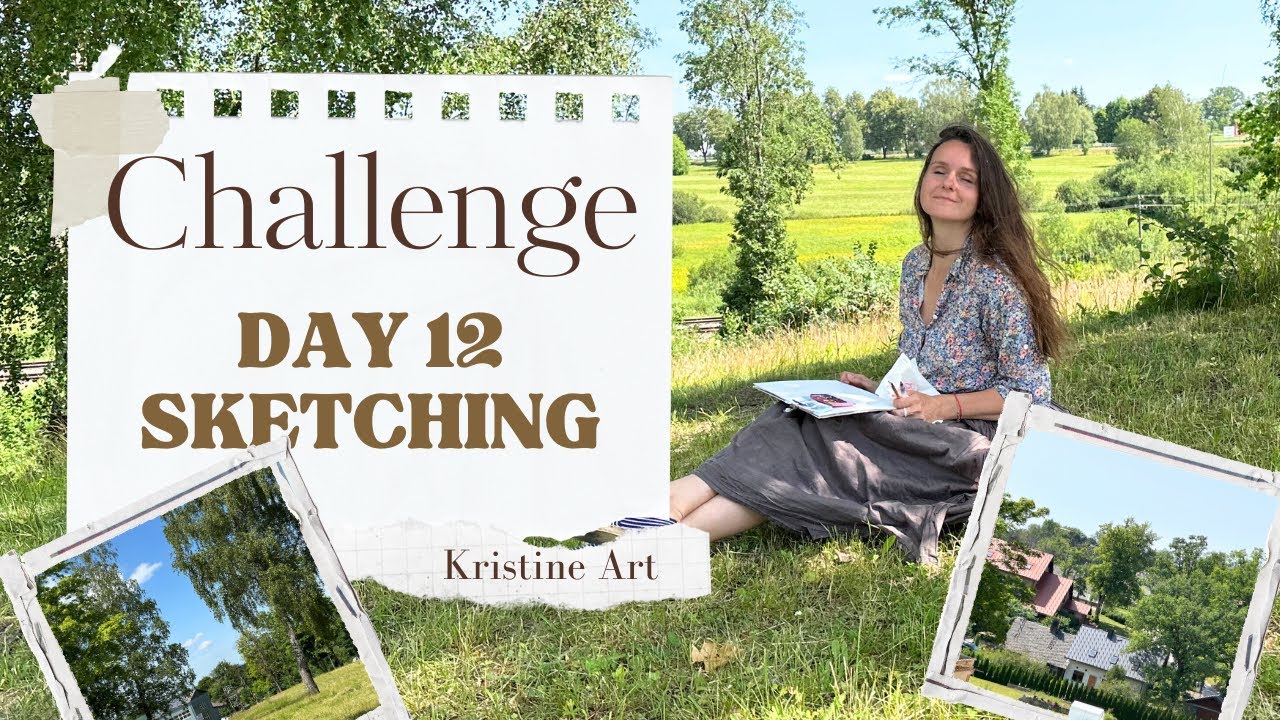 Landscape Challenge Day 12 🌳 Sketching Outside - YouTube