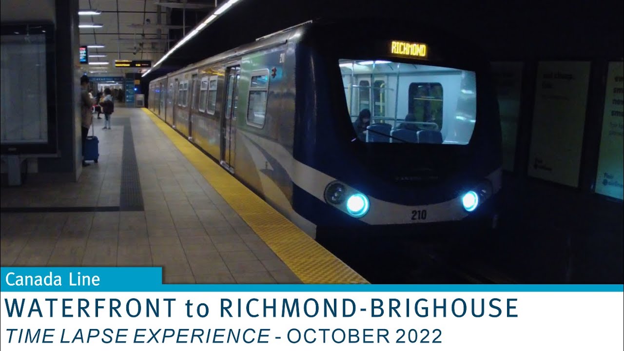 🚇 TransLink SkyTrain - Time Lapse Experience - Canada Line - Waterfront ...