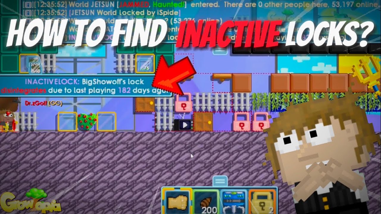 EASIEST WAY TO FIND 180DAY INACTIVE LOCKS!! | Growtopia - YouTube