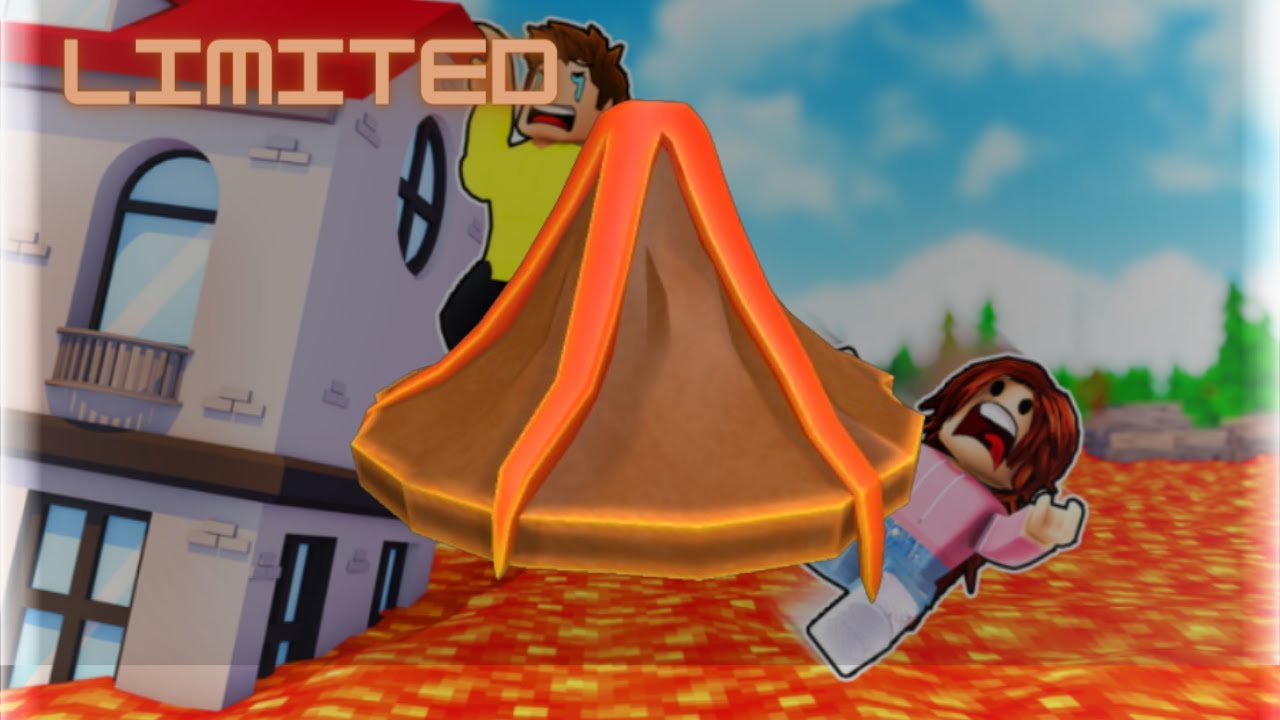 FREE LIMITED UGC 📌Fiery Volcano Eruption Hat📌 (ROBLOX) - YouTube