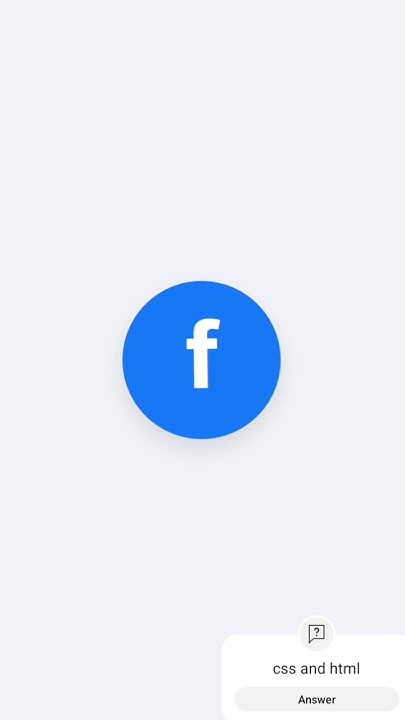 | @MRTutorialsgyan | html and css facebook logo disign create video #coding #shorts # ...