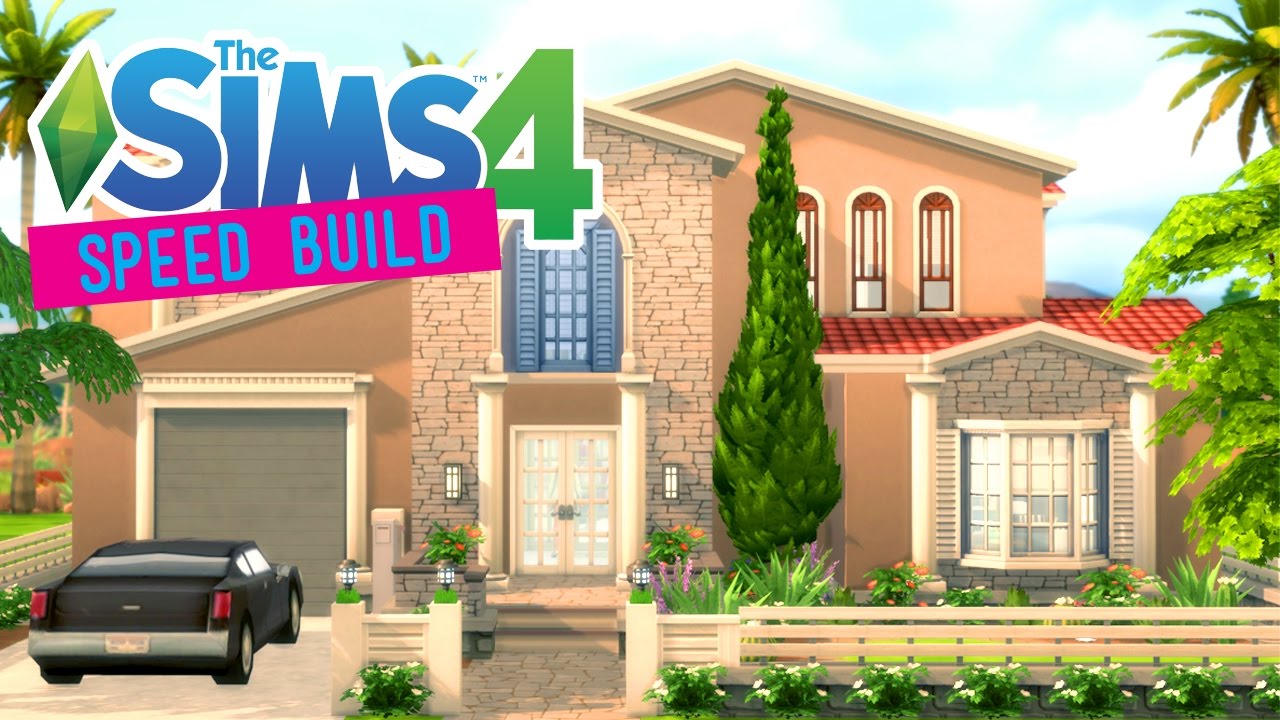 The Sims 4 -Speed Build- California Casa - No CC - - YouTube