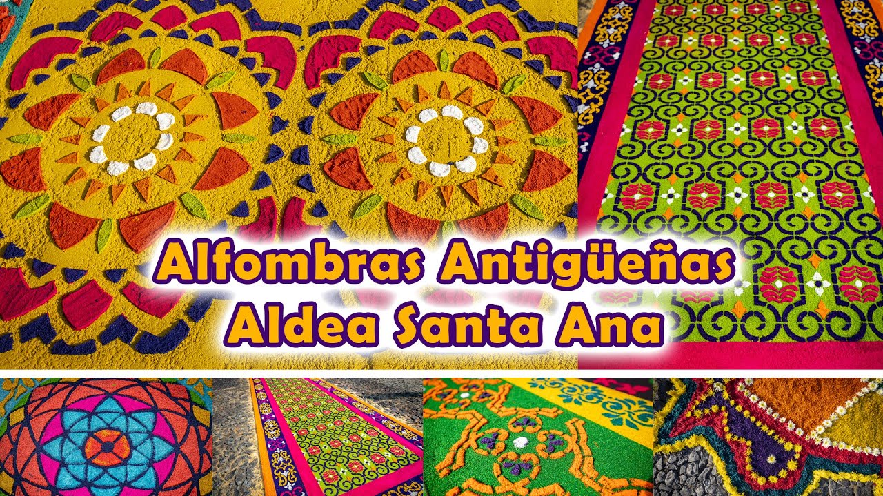 ALFOMBRAS DE CUARESMA EN LA ALDEA SANTA ANA - YouTube