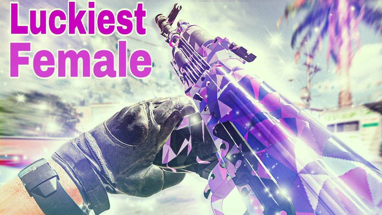Luckiest Female Warzone 2 Player - YouTube
