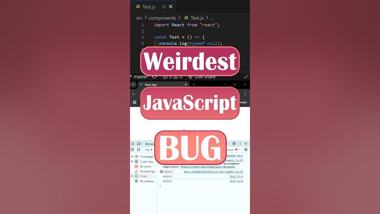 The JavaScript Bug That Will Shock You! 🤯 #how #bug #javascript #shorts - YouTube