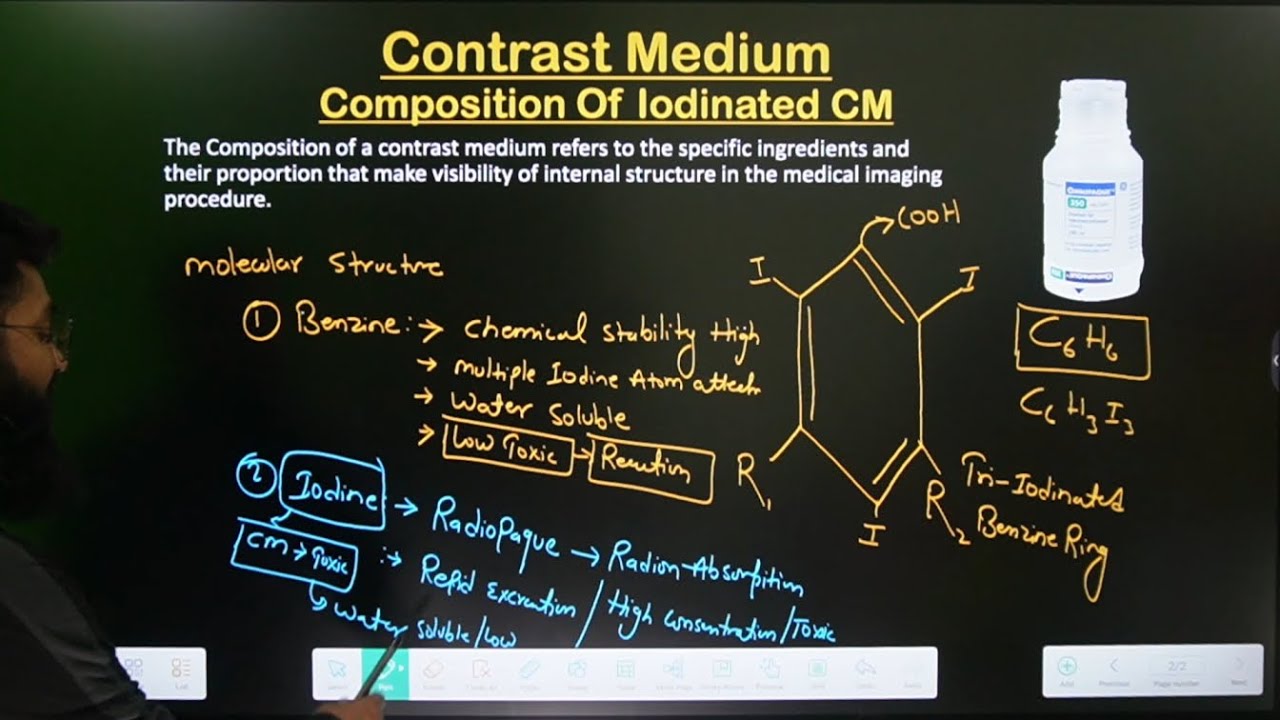 Contrast Media || Composition || Iodinated CM || Part -3 || In Hindi ...