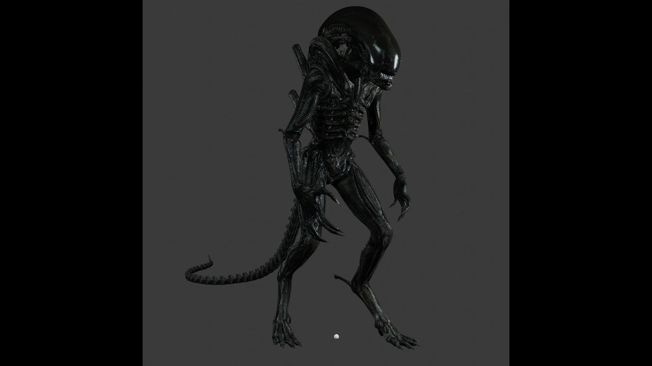 Alien Isolation Xenomorph Idle 3d animation - YouTube