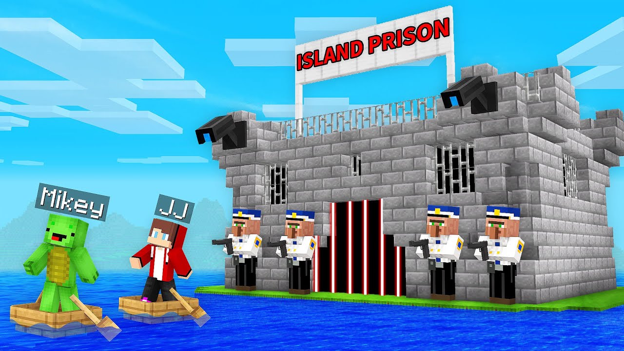 Mikey and JJ Escape From ISLAND PRISON in Minecraft (Maizen) - YouTube
