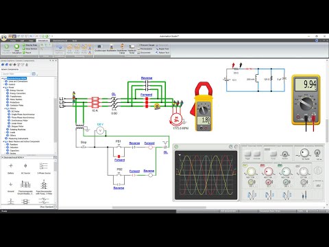 Contactor Interlocking simulation || Automation Studio || SLD || RLC ...