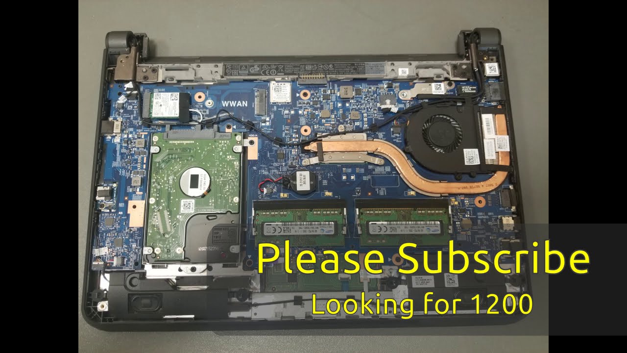 Removing the back cover of the Dell Latitude 3340 laptop. - YouTube