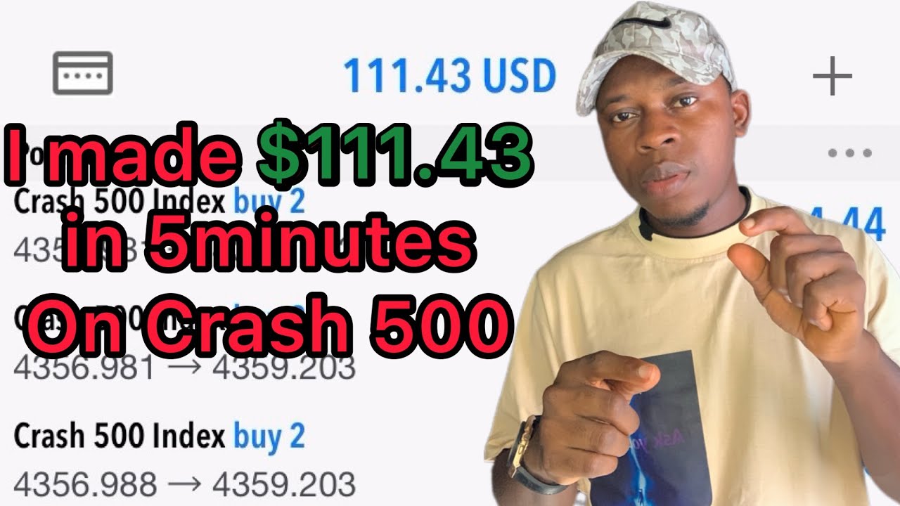 I made $111.43 in 5 minutes on Crash 500 index scalping strategy - YouTube