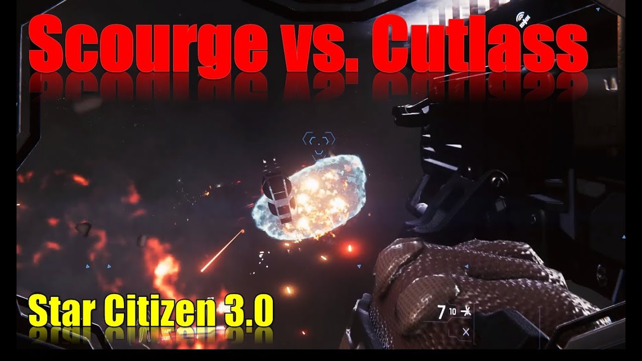 Firefight on Daymar: Scourge Railgun vs. Cutlass Black | Star Citizen 3 ...
