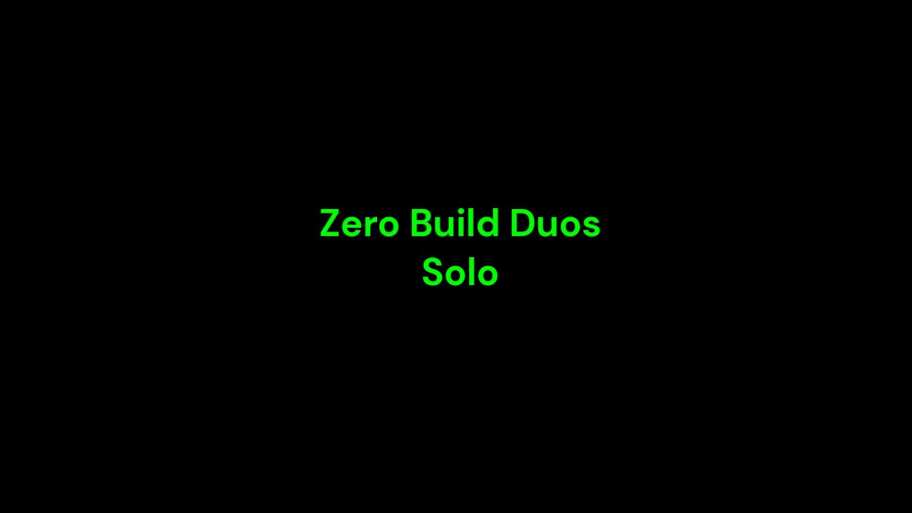 Zero Build Duo Solo 12 - YouTube