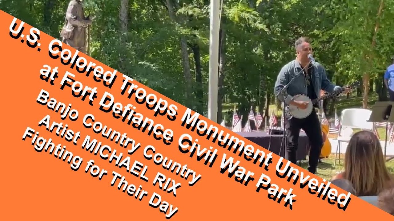 USCT Monument Unveiled Ft.Defiance Civil War Park Michael Rix Fighting ...