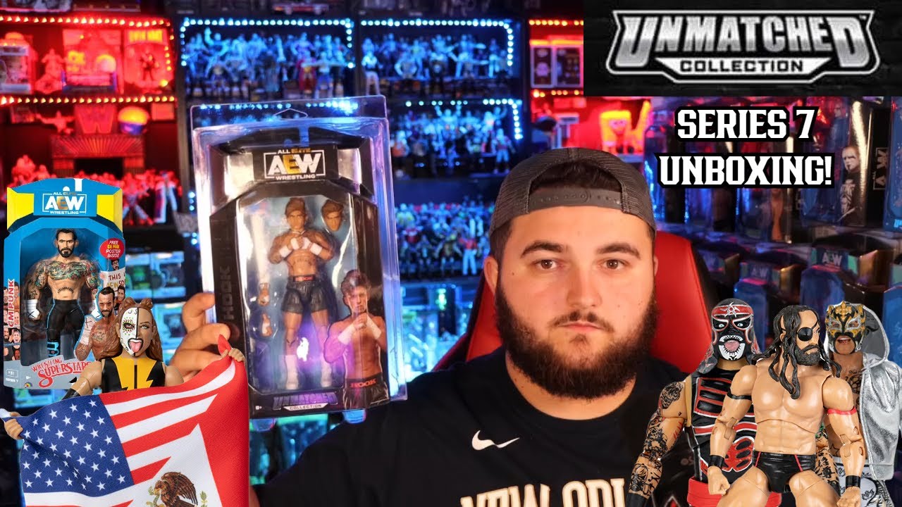 HOOK'S FIRST WRESTLING FIGURE! AEW UNMATCHED 7 UNBOXING/REVIEW! - YouTube