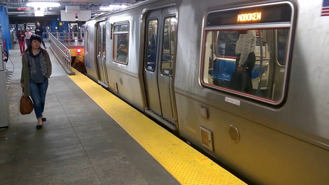 PATH HOB and 33rd trains in 33rd Street - YouTube