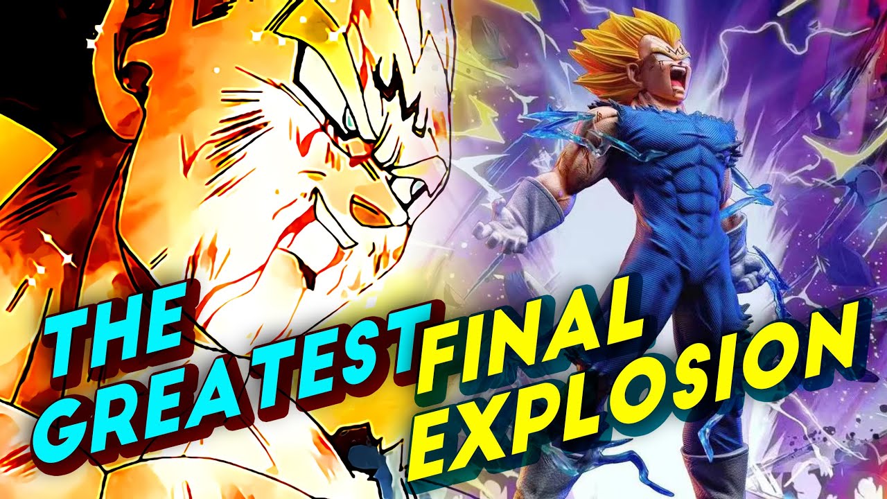 The Greatest Majin Vegeta Final Explosion Freezing Moment - YouTube