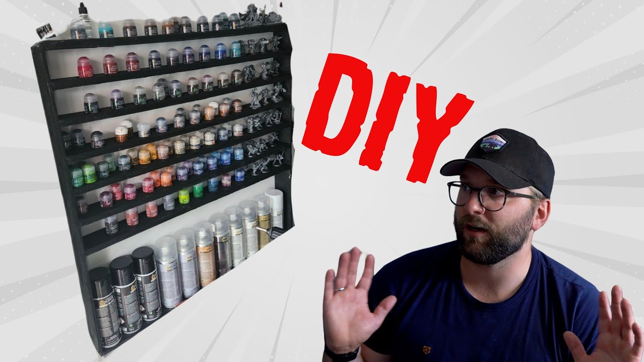 Get your paints in order: DIY Paint Rack - YouTube