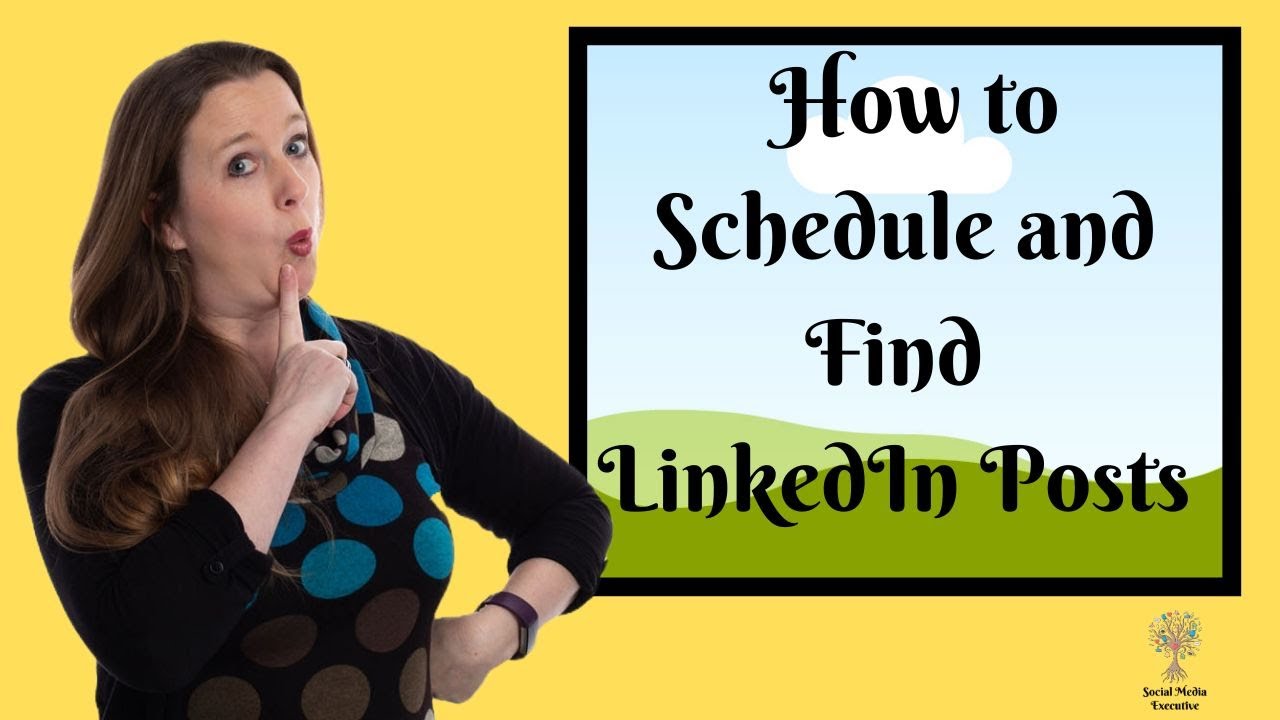 How to schedule and find scheduled LinkedIn posts. - YouTube