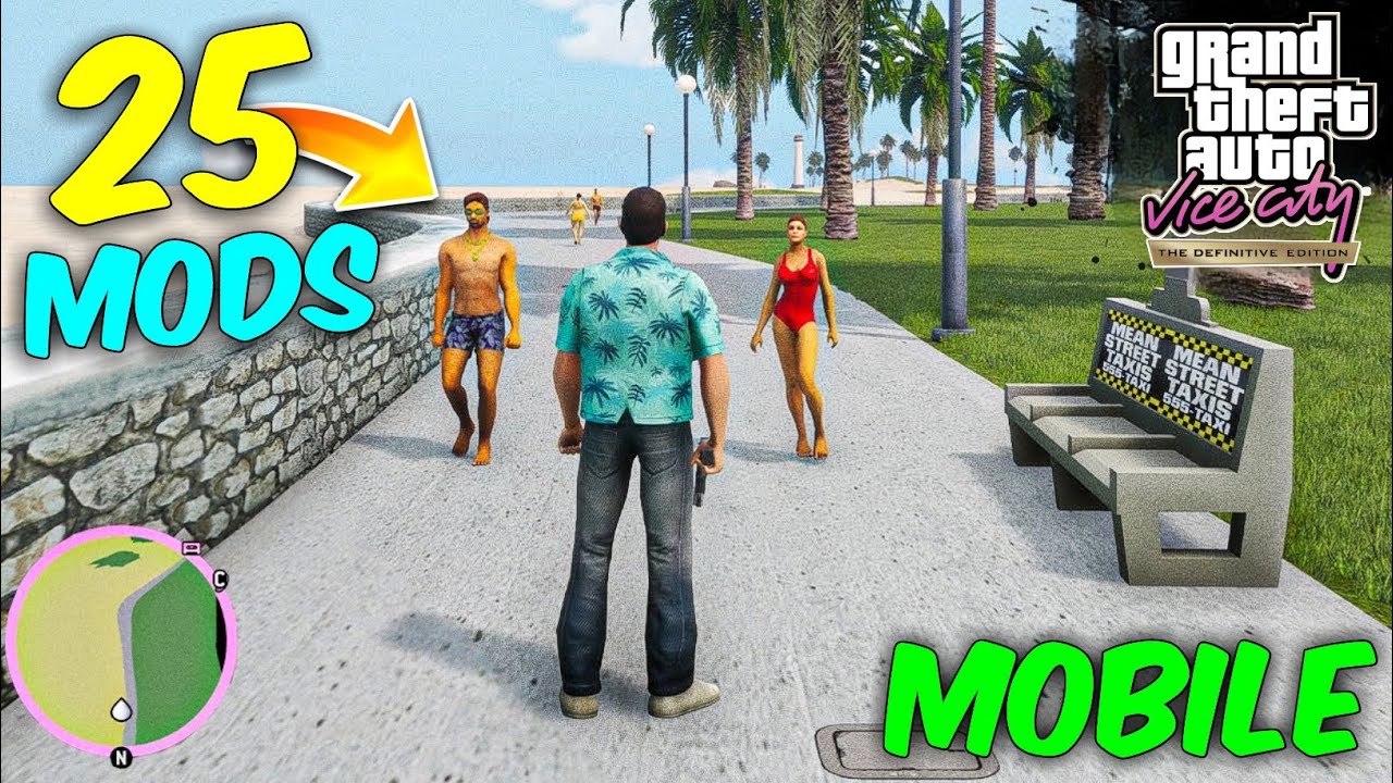 🤩 I Installed "25 MODS" in GTA VC Mobile 🤯 | Gta Vice City gameplay ...