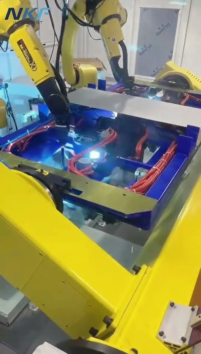 Demonstration of our three-axis vertical positioner supporting Fanuc robots applied to welding ...