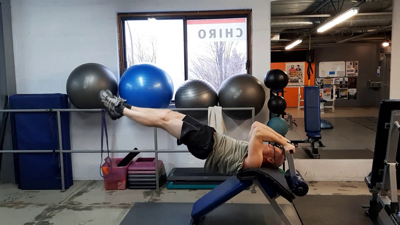 Incline Bench Dragon Flag - YouTube