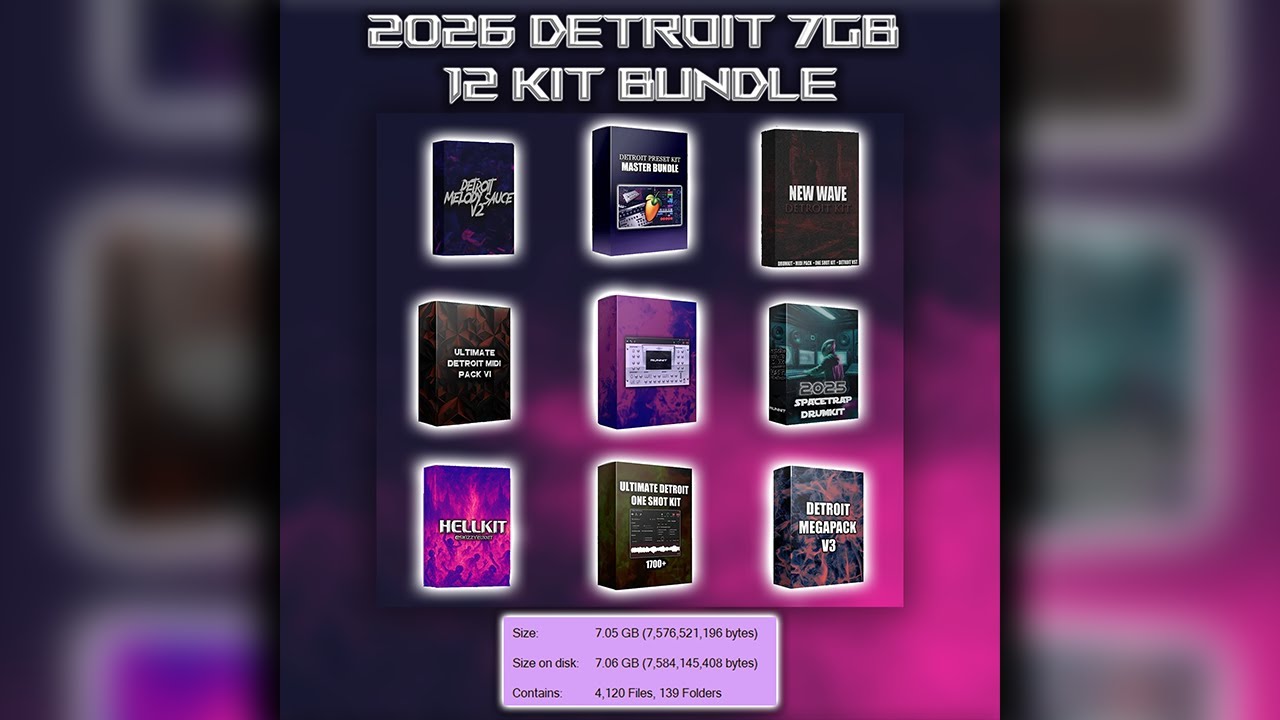 2024 Detroit Drum Bundle [8 Kit Bundle] - YouTube