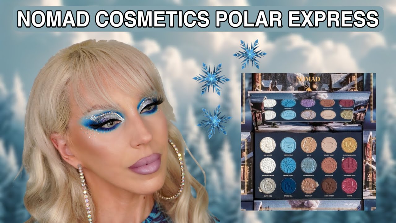 NOMAD COSMETICS POLAR EXPRESS PALETTE REVIEW, NEW HOLIDAY MAKEUP ...