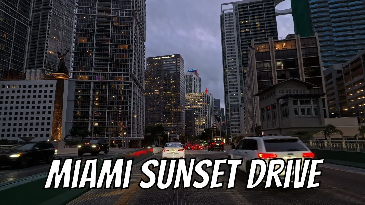 Miami Sunset Drive! Drive with me in Florida! - YouTube