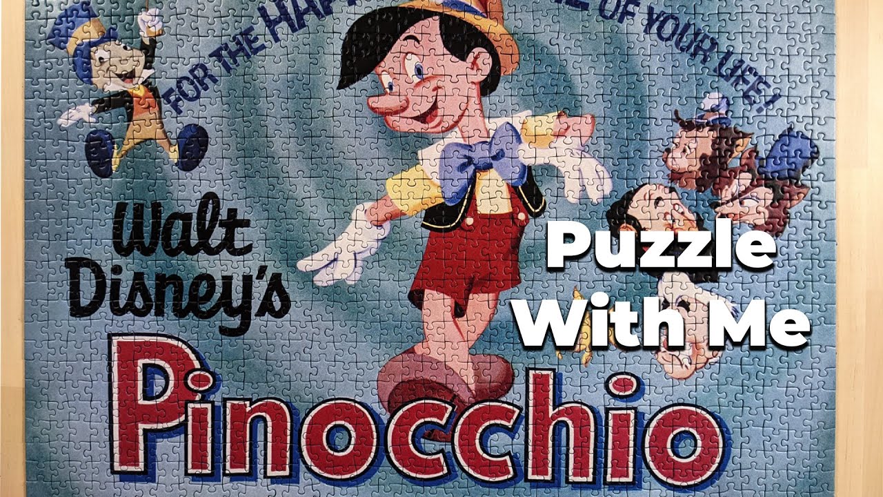 Doing a really hard Disney puzzle in Real Time! Ravensburger Pinocchio ...