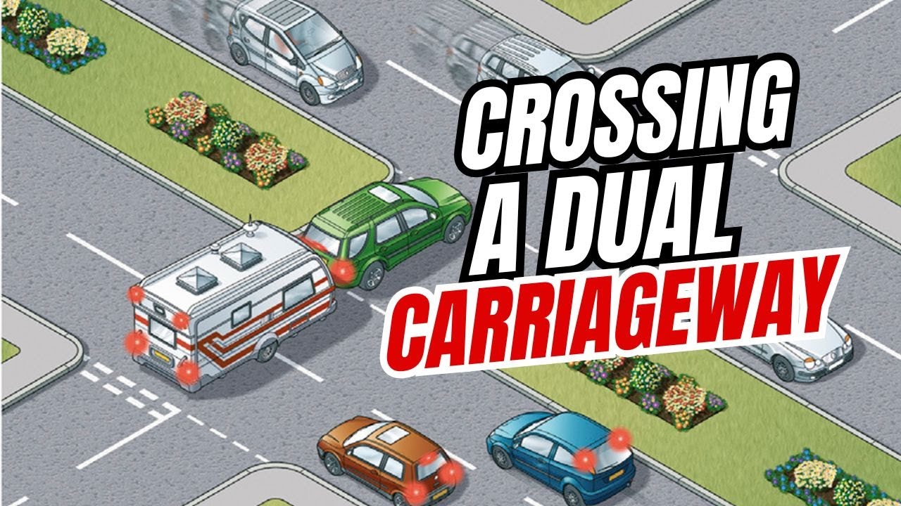 How To Cross A Dual Carriageway | UK Highway Code Rule 173 - YouTube