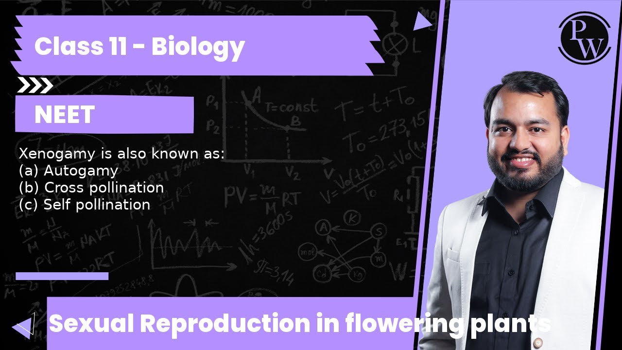 Xenogamy is also known as: (a) Autogamy (b) Cross pollination (c) Self ...