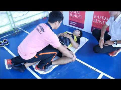 passive stretching exercises by faculty of sport science (Kasem Bundit ...