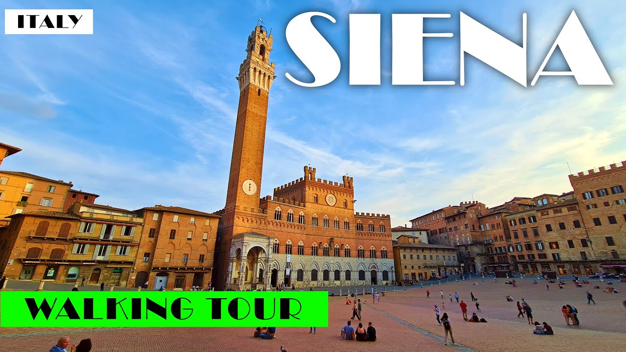 [4K] ITALY BEAUTIFUL CITY SIENA WALKING TOUR/WŁOCHY SPACER PO SIENIE #1 ...