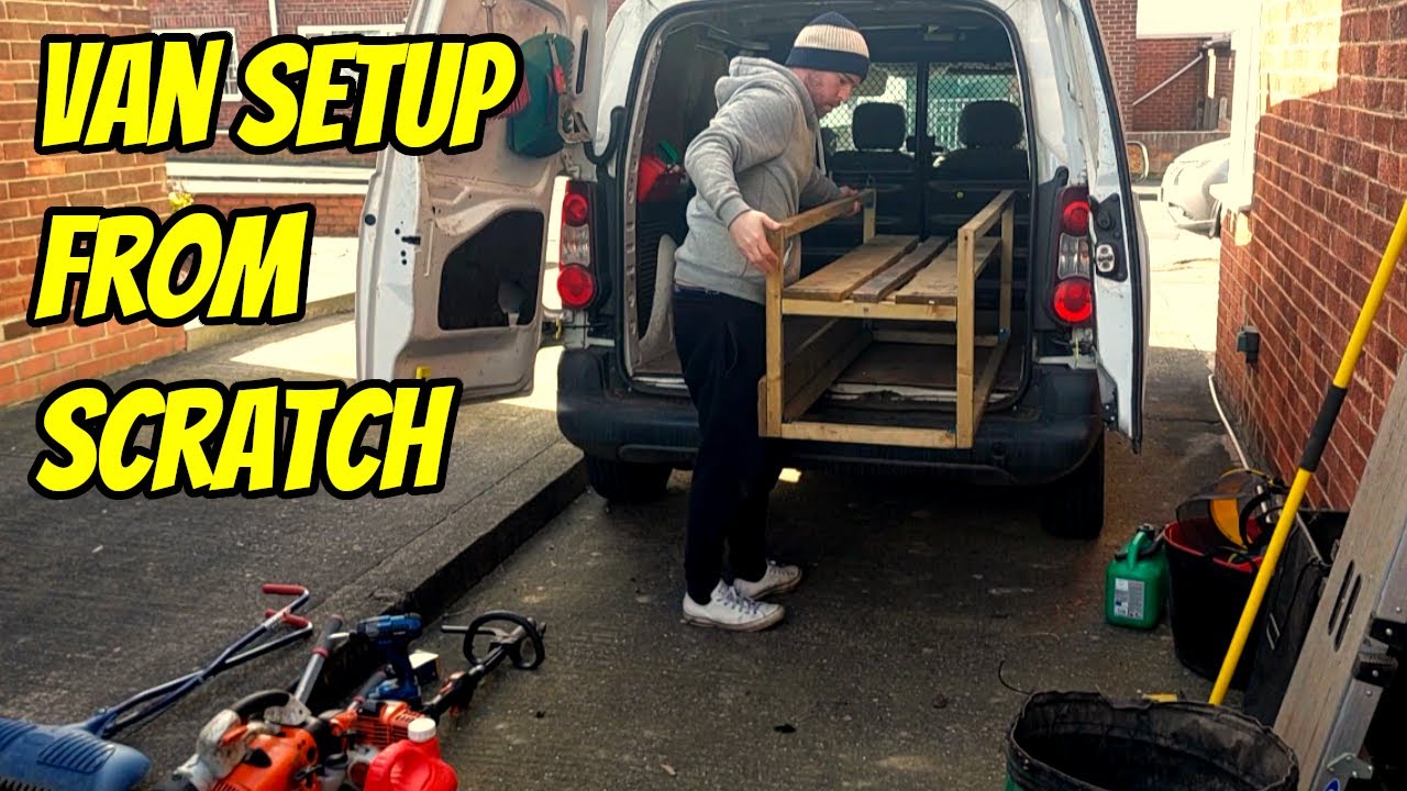 Gardeners Van Setup | Self Employed Gardener - YouTube