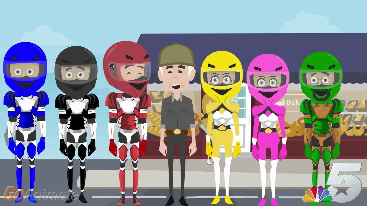 Mighty Morphin Power Rangers (Vyond Version) - YouTube