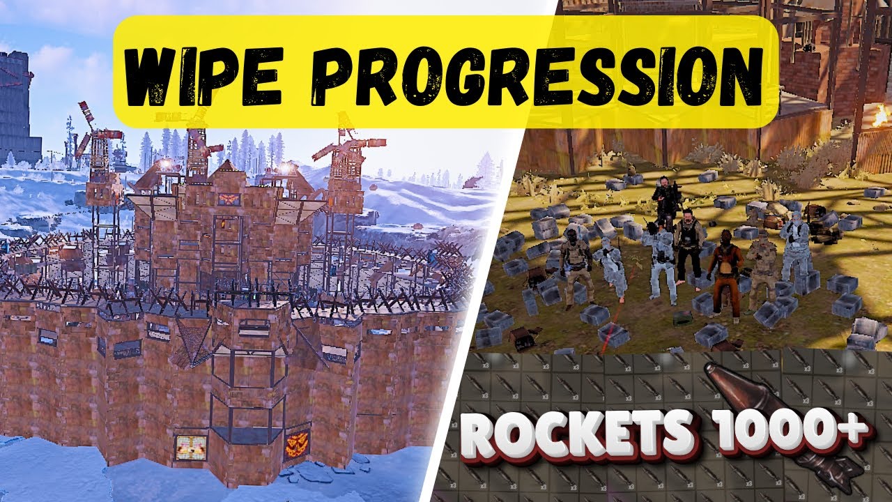 How we shot 1000 ROCKETS in 4 DAYS! - Rust Wipe Progression - YouTube